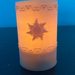 Tangled Lantern Tea Lights Rapunzels Floating Lights Six Tan 3D Printed ...