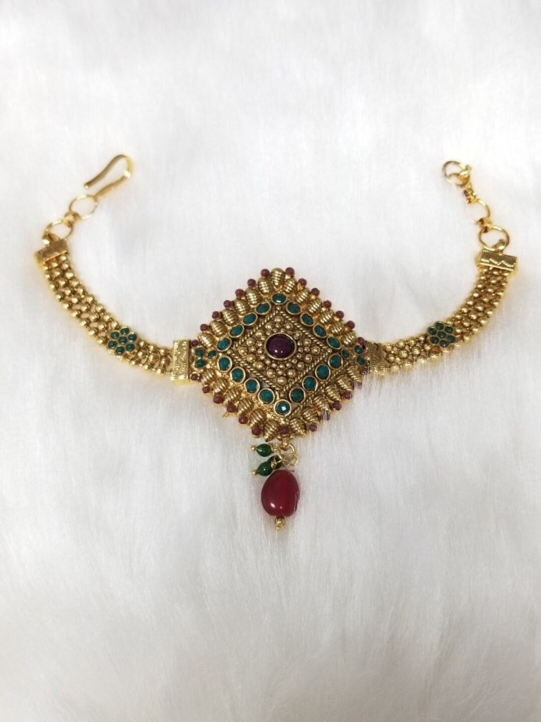 Gemstone Armlet - Bajuband - Arm Cuff - Indian Jewelry - BIPOC Owned - Etsy