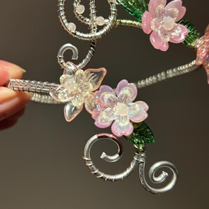 Handmade Musical Note Arm Cuff With Flowers & Beads - Etsy