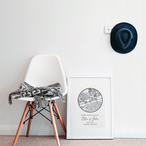 First Home Map Print, Custom City Map With FRAME, Realtor Closing Gift ...