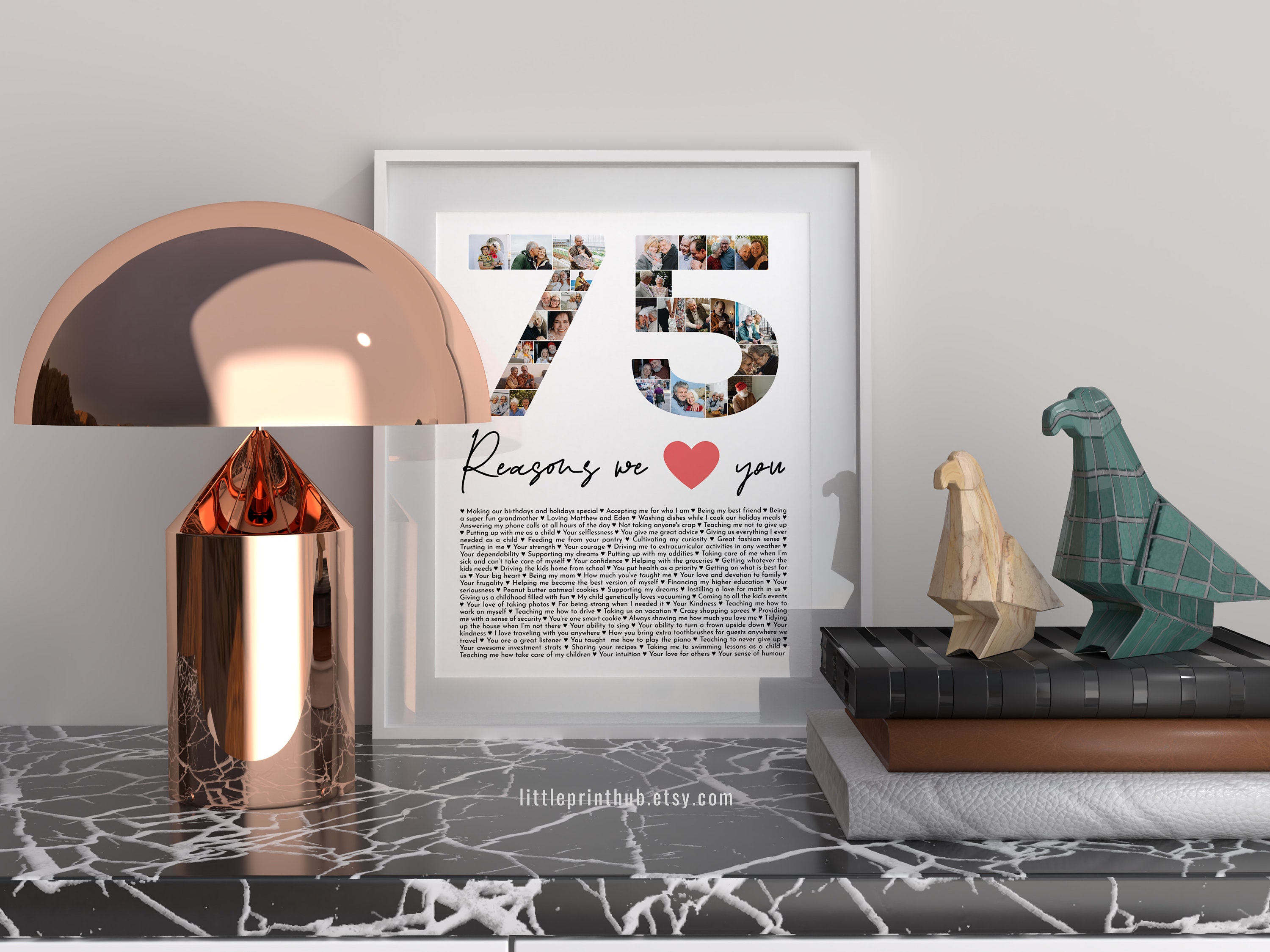 75 Reasons We Love You Custom Photo Collage Why I Love You - Etsy Canada