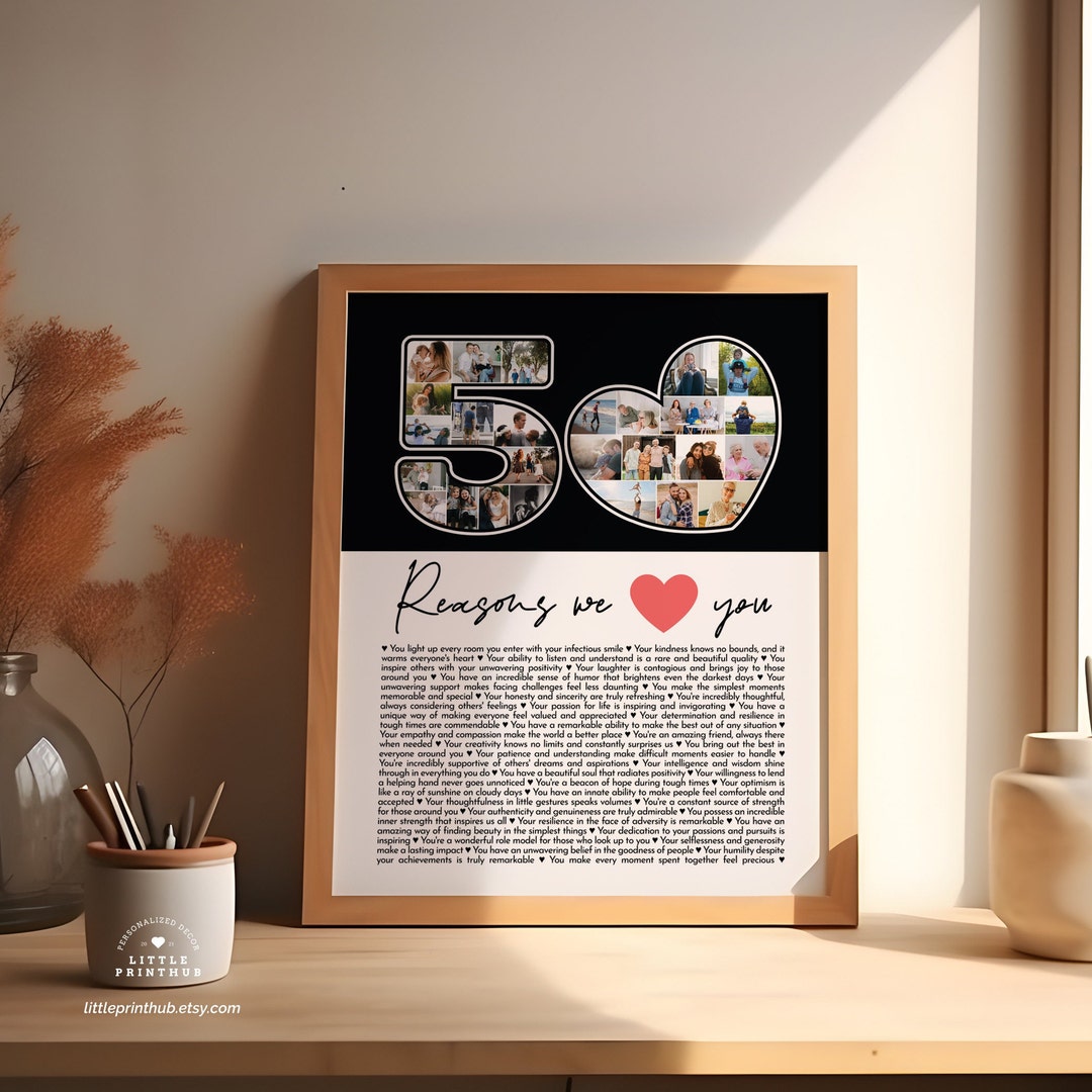 50 Gründe, warum wir dich benutzerdefinierte Collage lieben ... 50 Gründe, warum wir dich benutzerdefinierte Collage lieben ...