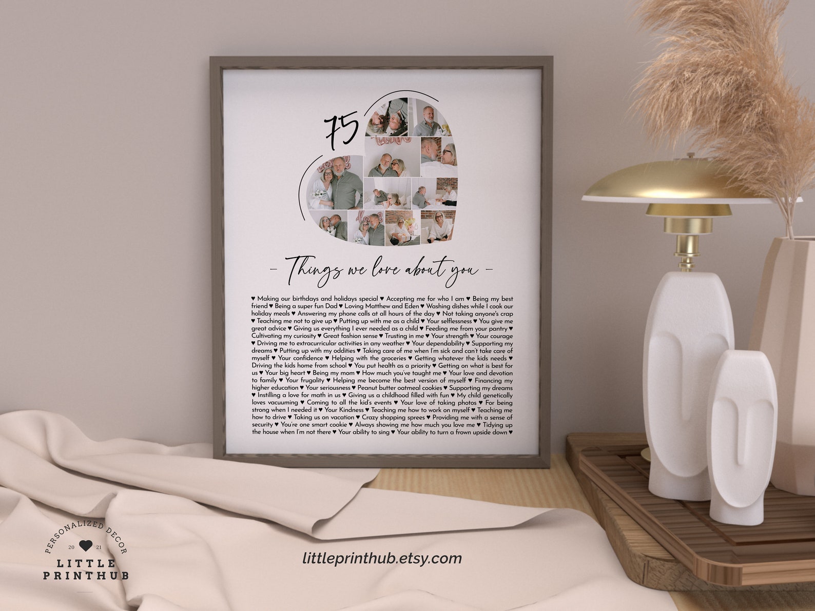 75 Reasons We Love You Custom Photo Collage Why I Love You - Etsy