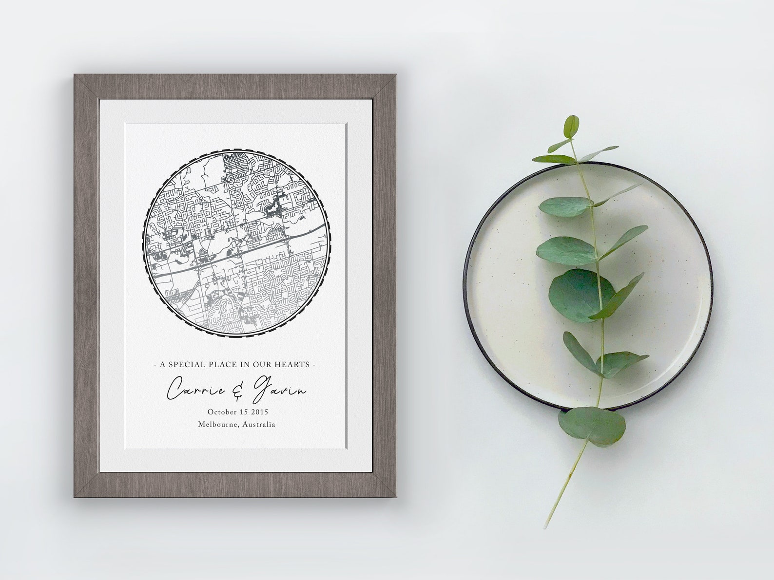 First Home Map Print Custom City Map With FRAME Realtor | Etsy