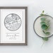 First Home Map Print, Custom City Map With FRAME, Realtor Closing Gift ...