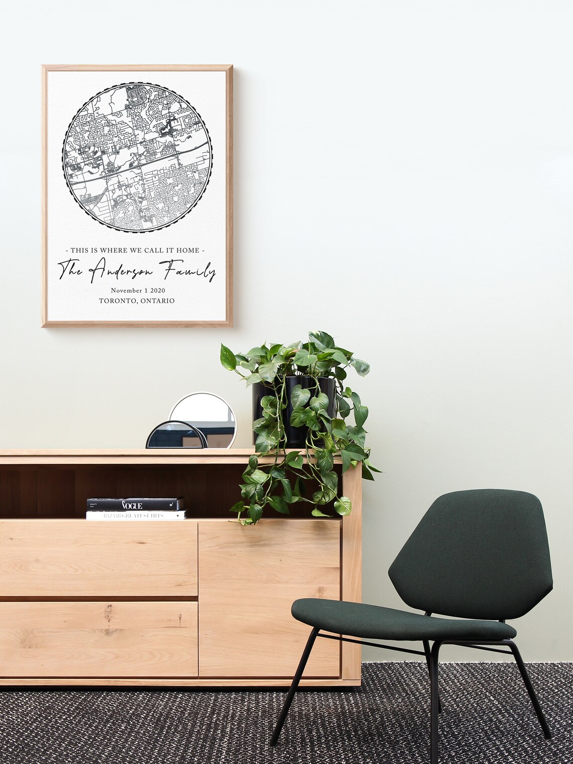 First Home Map Print Custom City Map With FRAME Realtor | Etsy