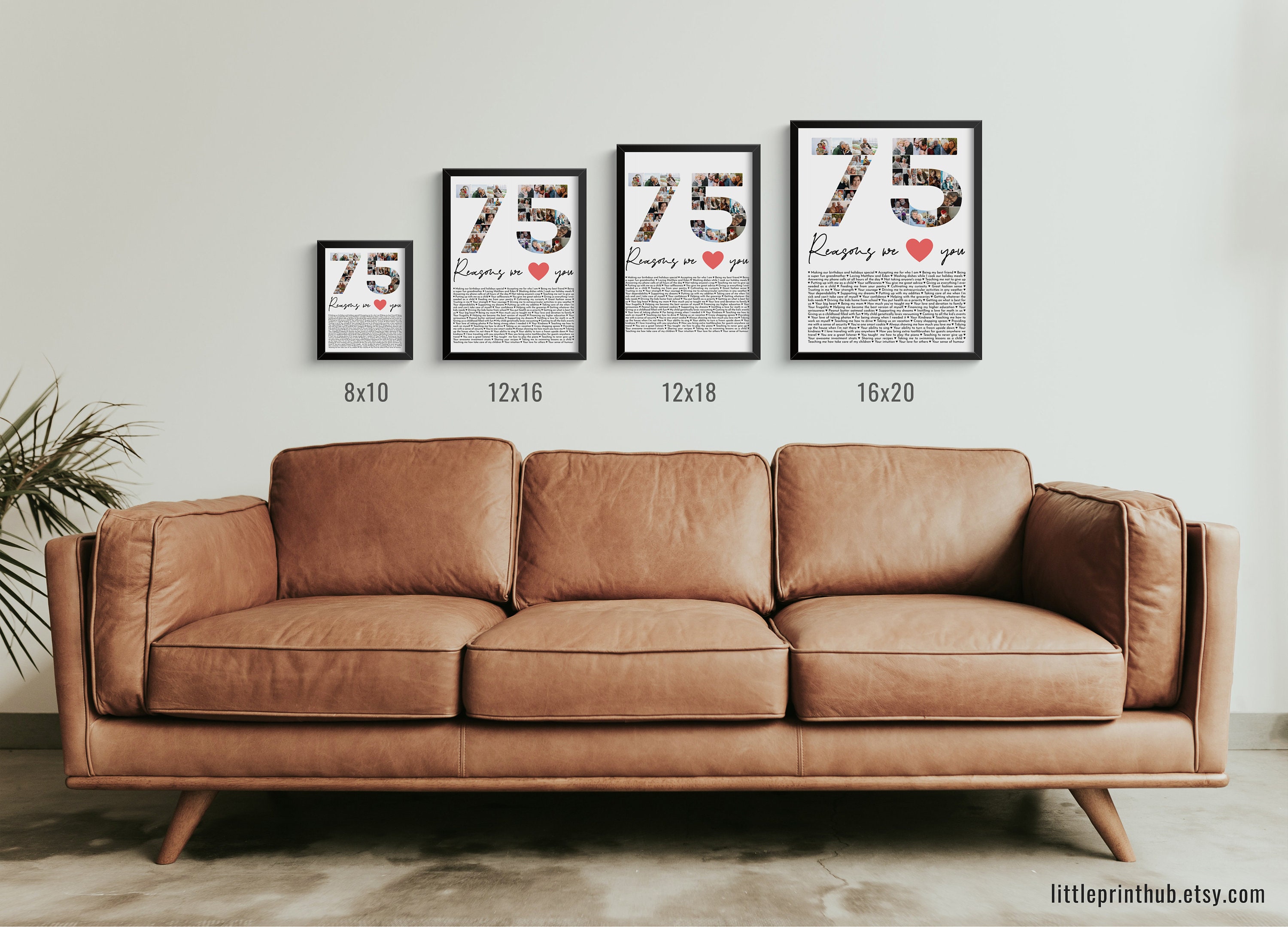 75 Reasons We Love You Custom Photo Collage Why I Love You | Etsy Canada