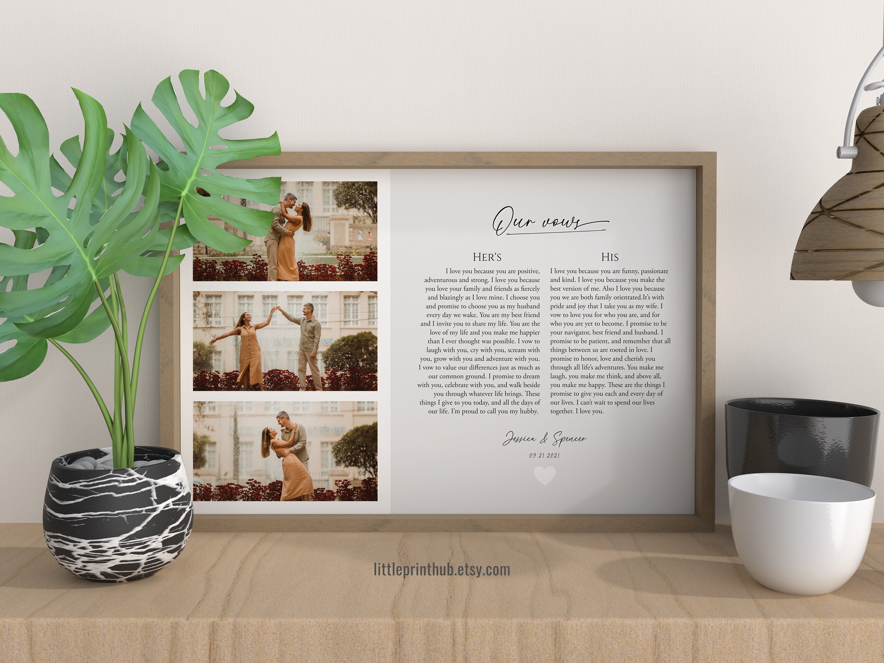 Custom Wedding Vows From Bride to Groom His or Her Wedding | Etsy