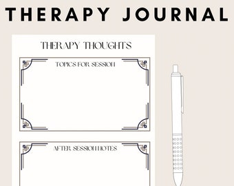 Therapy Session Check In: Digital Download Journal Prompt and Tracker ...
