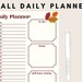 Fall Daily Planner Printable Digital Download - Etsy