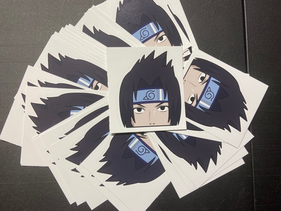 From Naruto Sasuke Uchiha Vinyl Peeker Sticker Paper Stickers, Labels ...