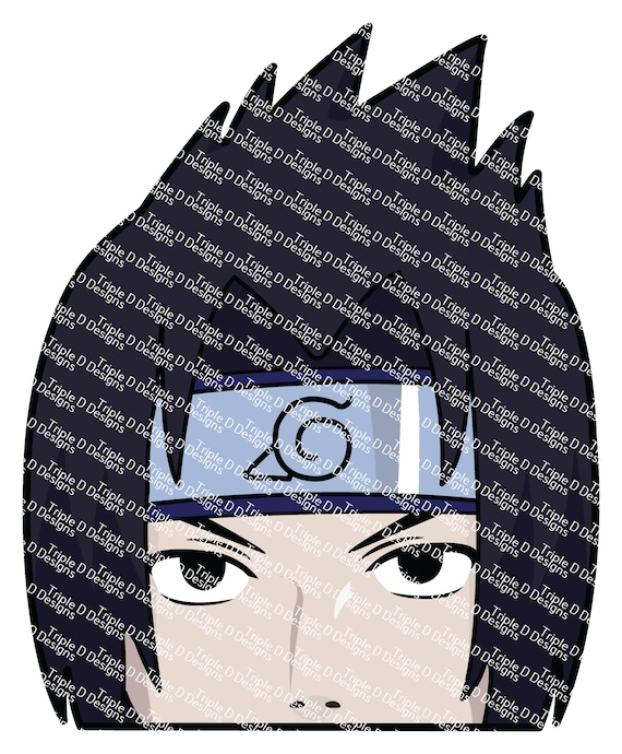 From Naruto Sasuke Uchiha Vinyl Peeker Sticker Paper Stickers, Labels ...