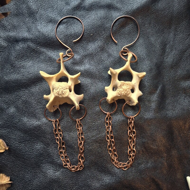 Bone Earrings - Etsy