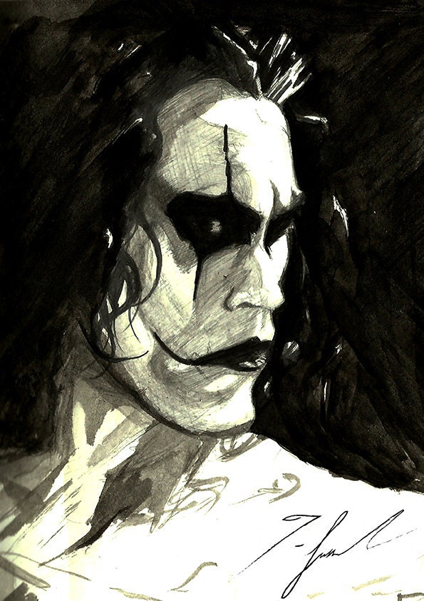 The Crow Original Art Print - Etsy