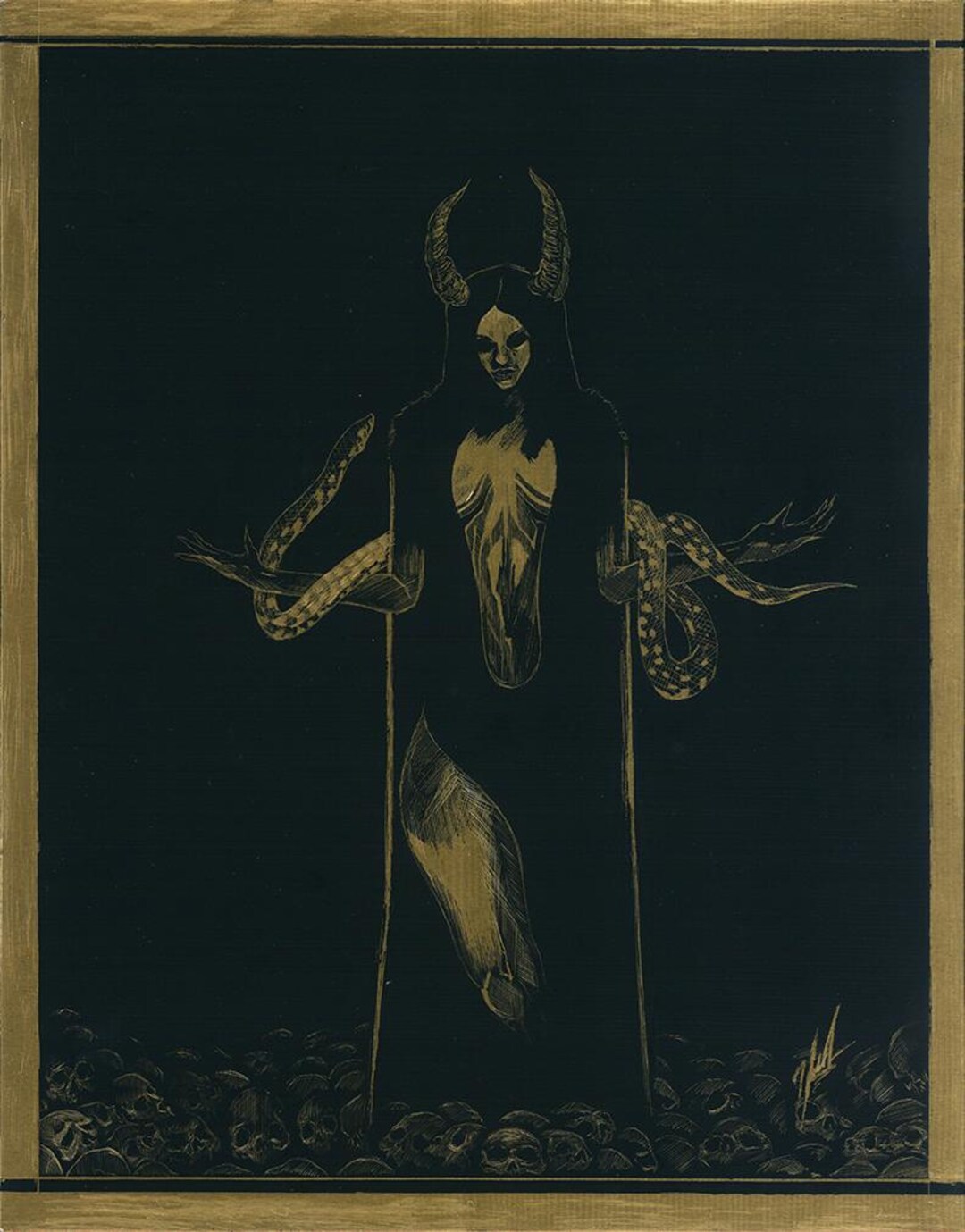 Lilith Original Etching Engraved Art - Etsy