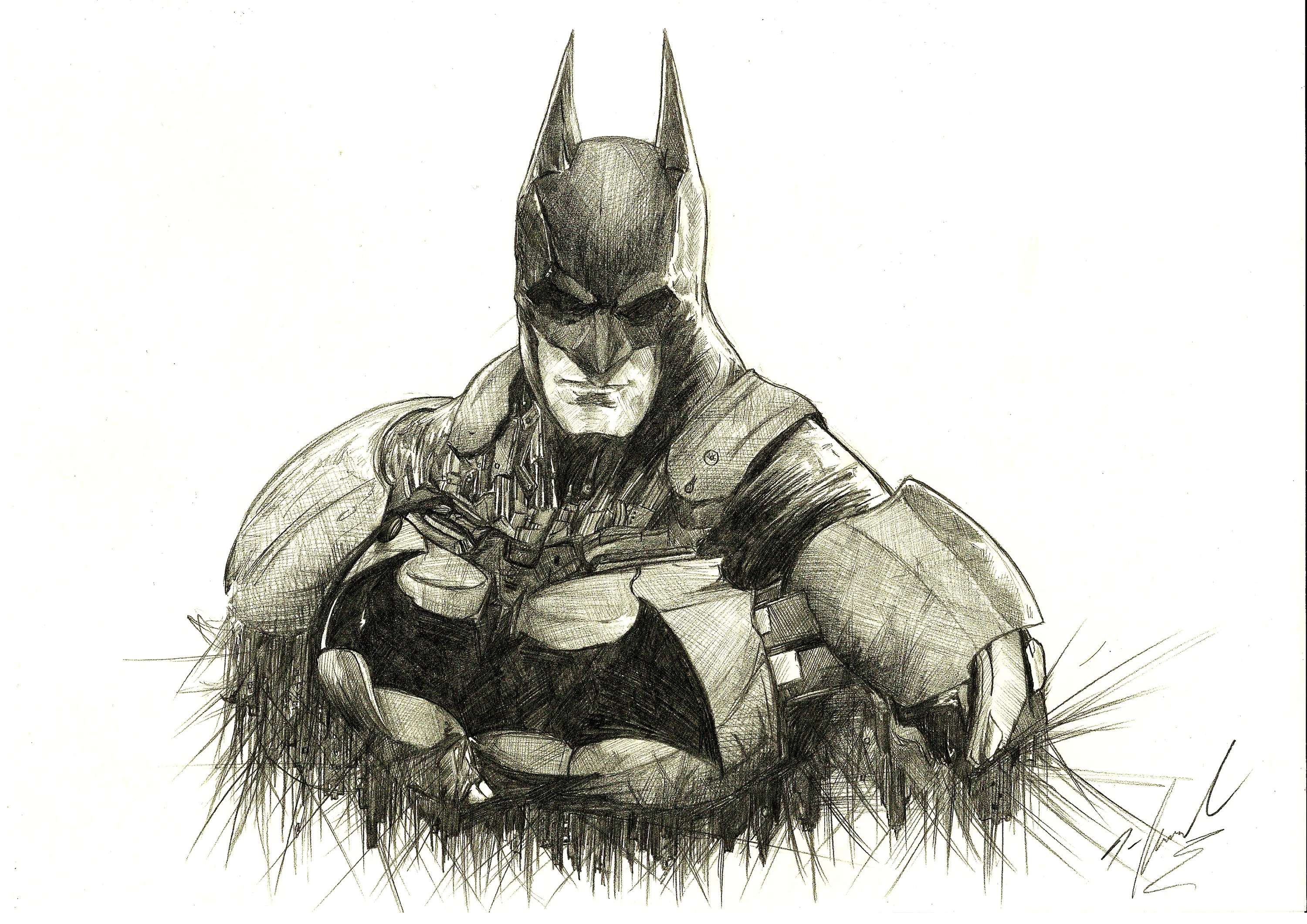 Pencil Drawings Of The Dark Knight