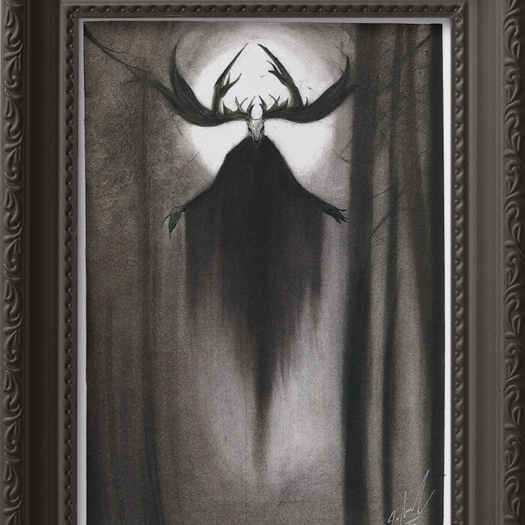 Original Charcoal Wendigo Limited Edition Print - Etsy