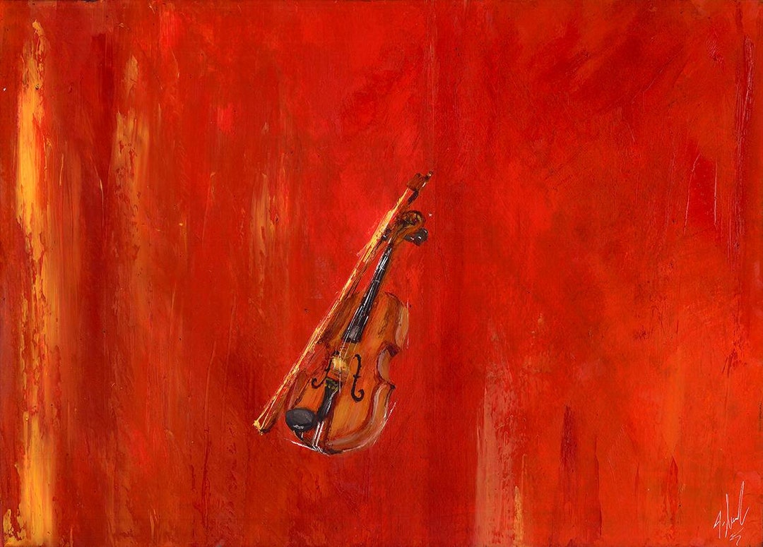 Original Violin Oil Painting - Etsy