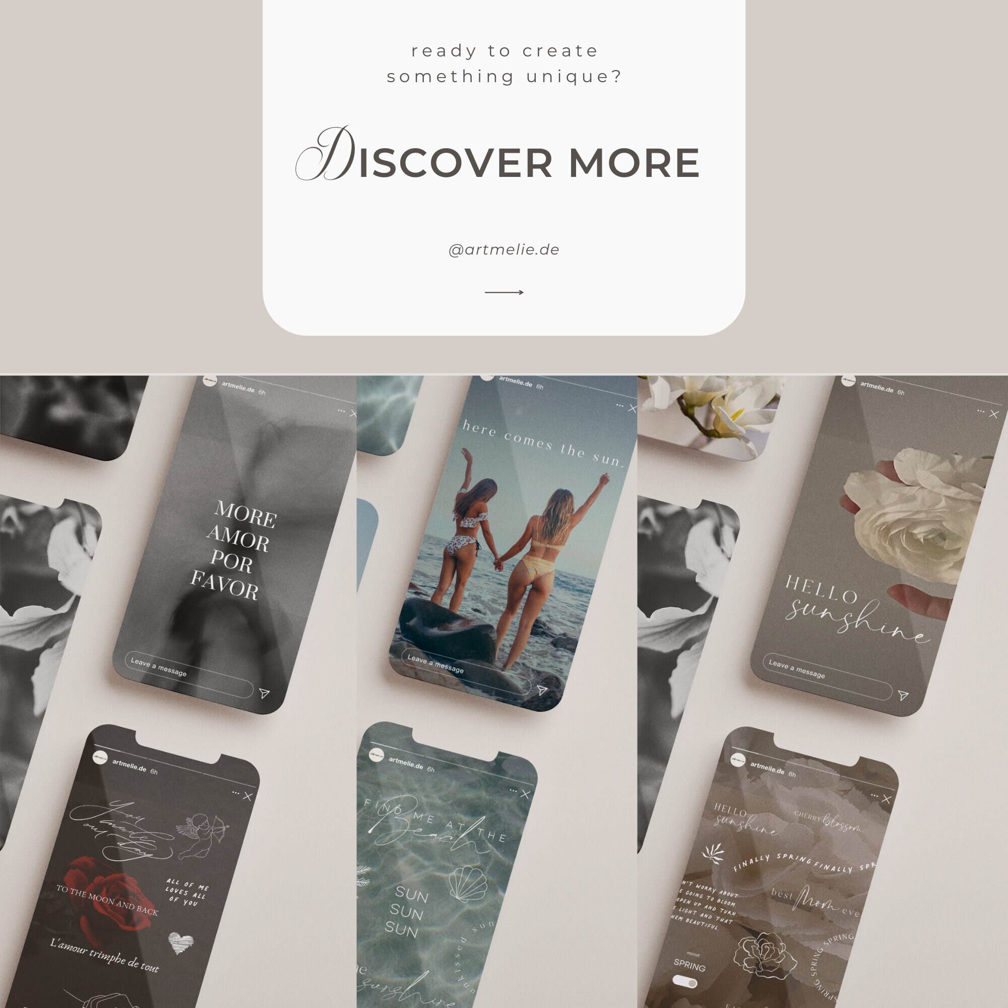 SUMMER & SUN Instagram Story Sticker Templates Words Quotes | Etsy