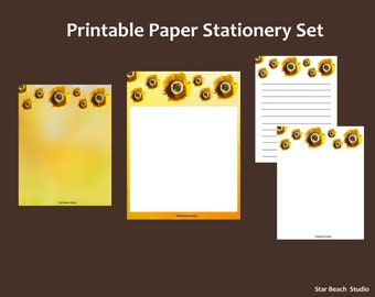 Printable Stationery Paper/ A4 8.5x11 / Lined Unlined / - Etsy
