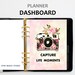 Camera Planner Dashboard Printable, Pink Floral Planner Insert, US ...