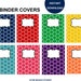 Binder Cover Printable Multicolor Digital Notebook Covers - Etsy