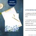 Blue Hydrangeas With Blue Butterflies Stationery Printable Paper, Lined ...