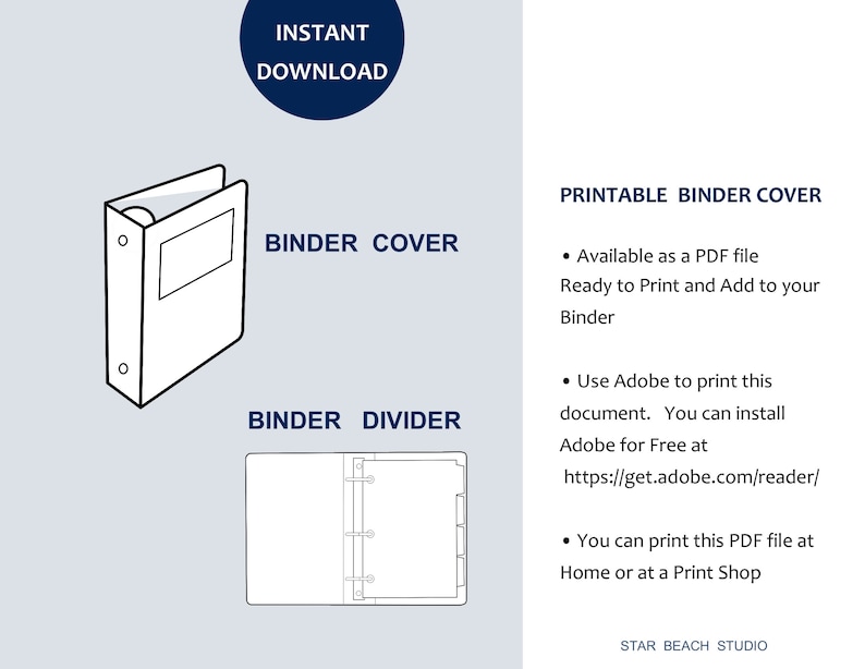 8 Binder Cover Printable Editable, Multicolor Digital Notebook Cover ...