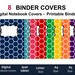 Binder Cover Printable Multicolor Digital Notebook Covers - Etsy