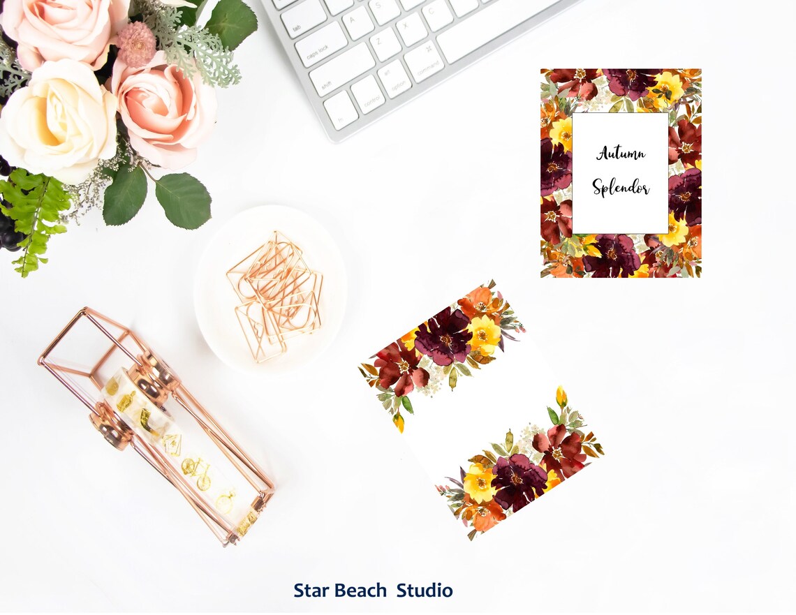 Fall Planner Dashboard Printable Autumn Floral Planner - Etsy