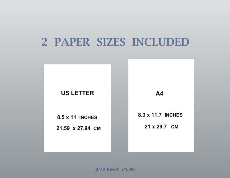 Mountain Landscape Printable Stationery, Digital Note Paper, Nature ...