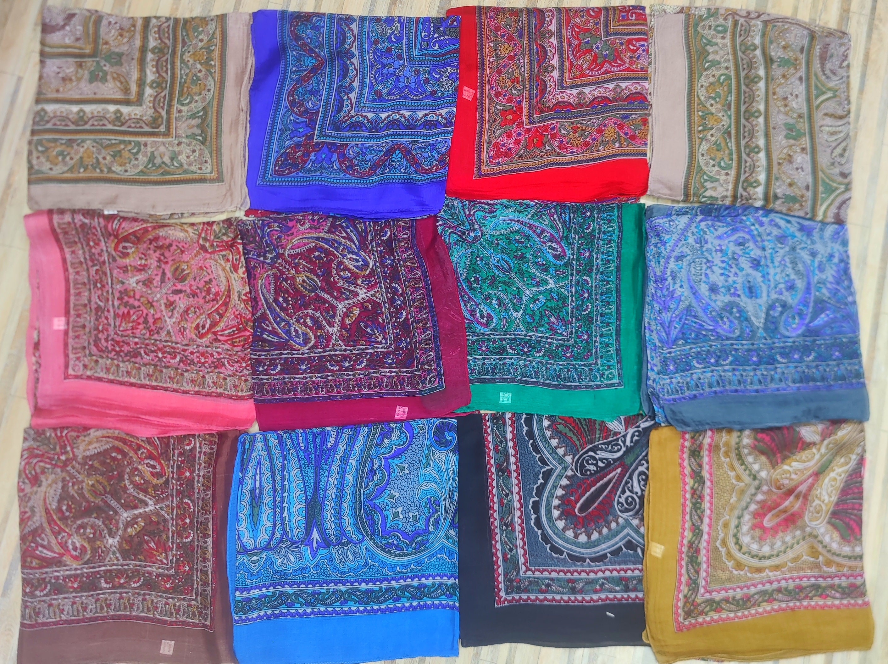 100 Silk Scarves Wholesale Assortments Etsy UK
