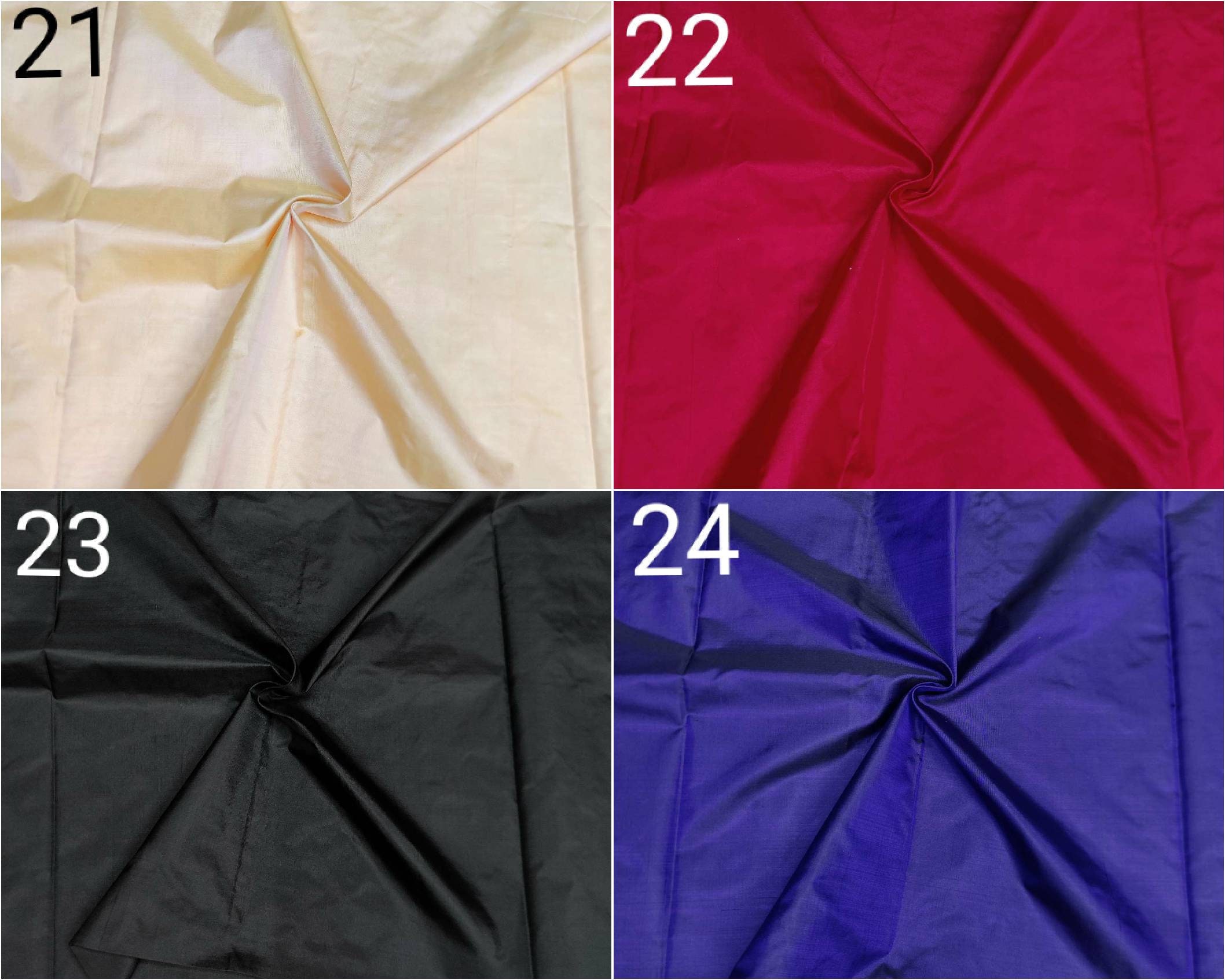 100% Silk Plain Silk Fabric, Pure Silk Fabric - Etsy