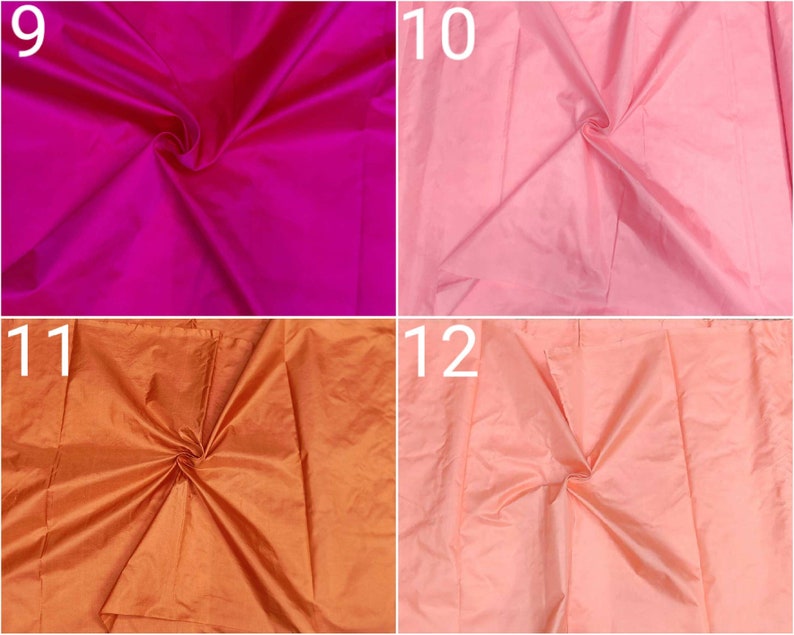 100% Silk Plain Silk Fabric, Pure Silk Fabric - Etsy