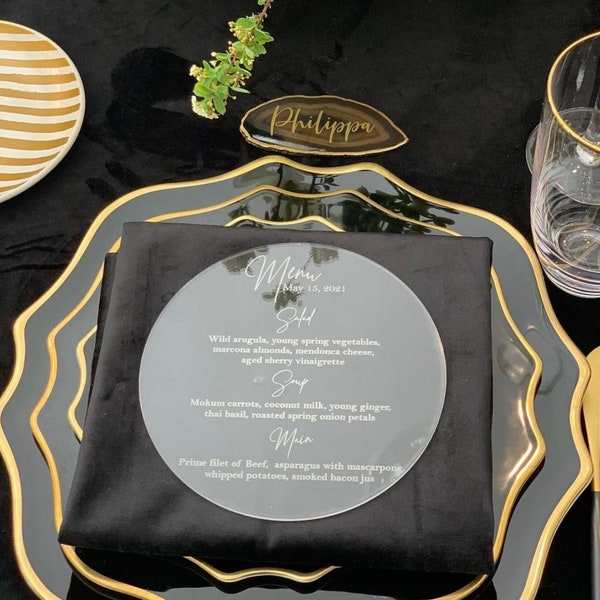 Personalized Menu Cards - Etsy