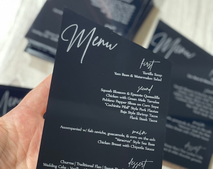 Editable Shades of Melanin Menu Card Template, Brown Menu Card Agate ...