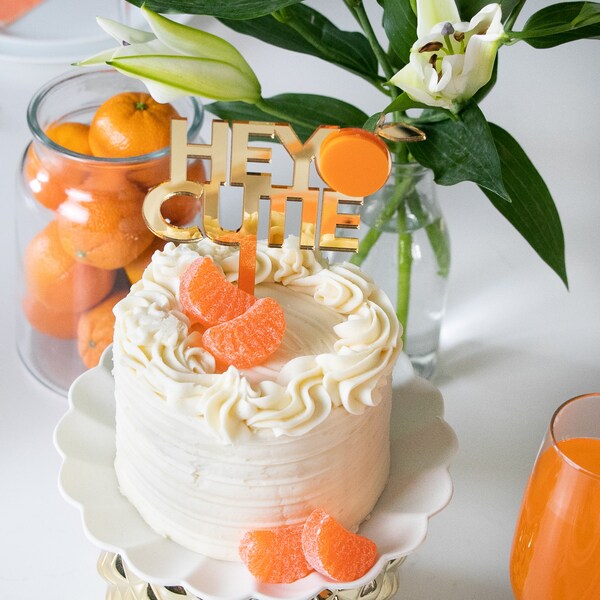 Orange Cake Topper - Etsy