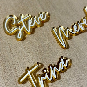 Wedding & Events Place Setting Names | Add Your Names | Acrylic With UV ...