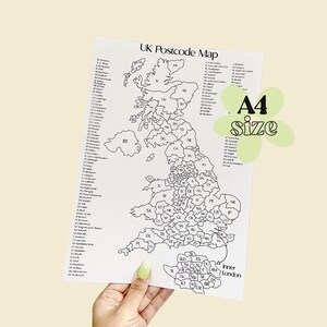 UK Postcode Sales Map, Sales Tracker, Colouring Page, Business Postcode ...