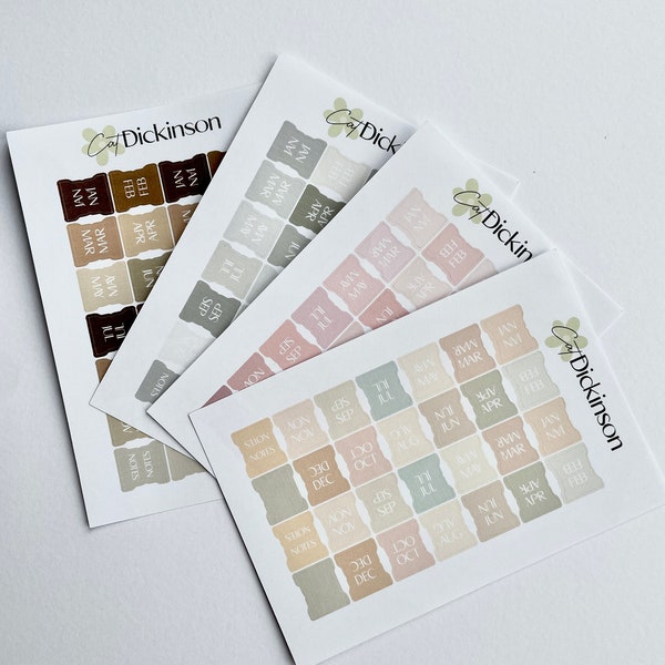 Neutral Stickers - Etsy