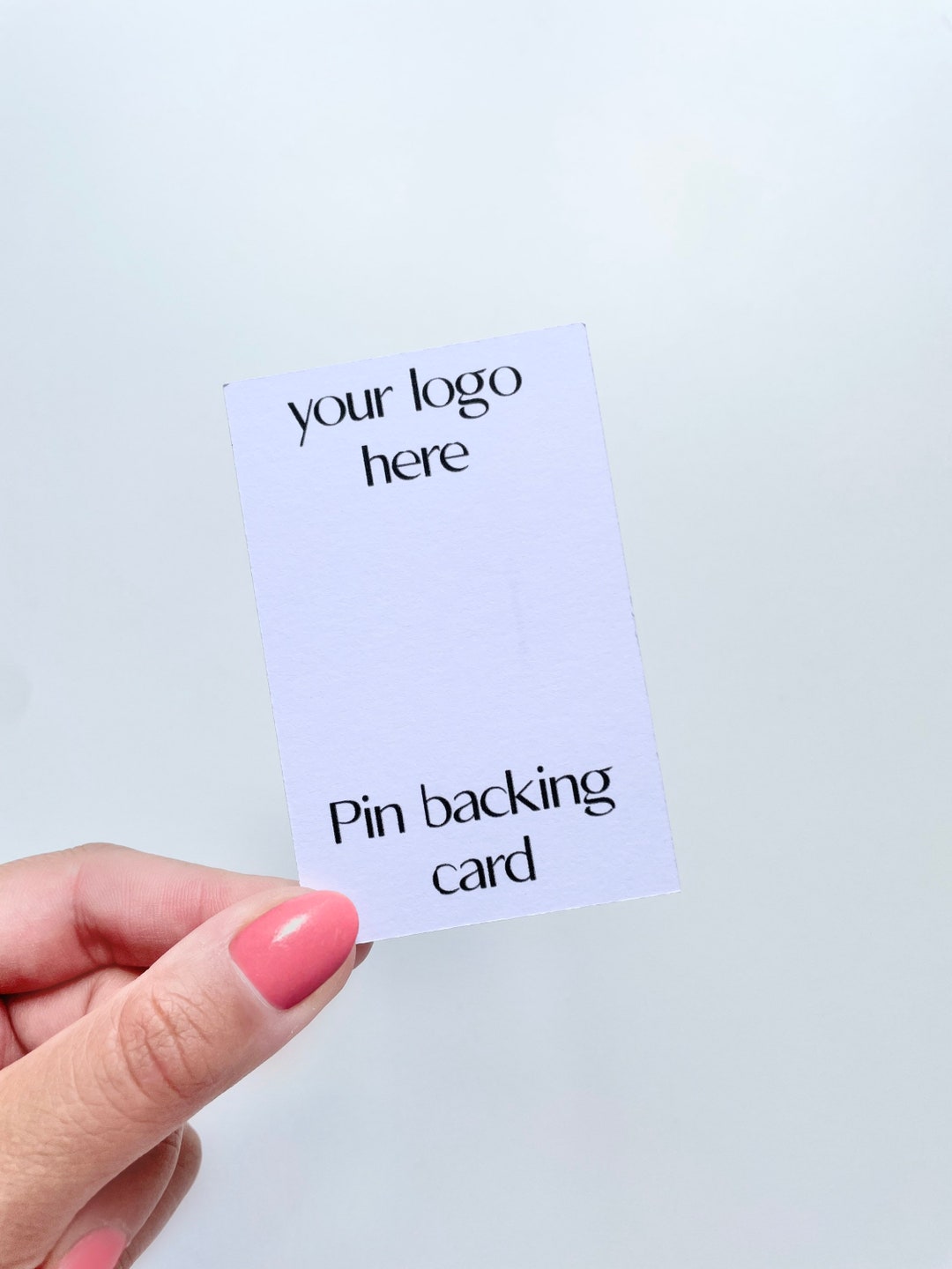 Custom Pin Backing Card, Personalised Labels, Small Business Packaging ...