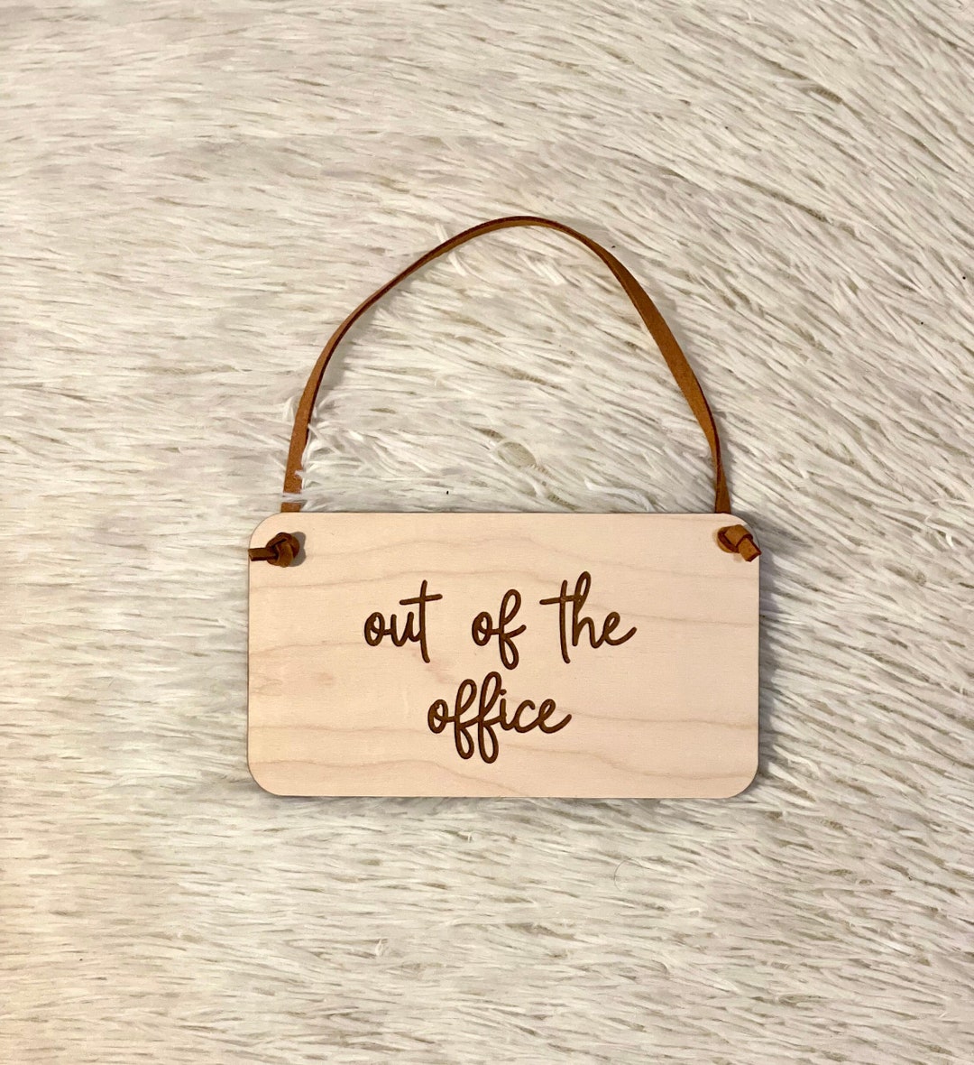 Out of the Office Door Sign Hanging Door Sign Away From - Etsy