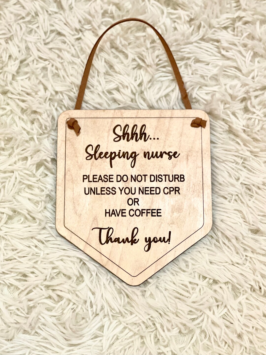 Nurse Sleeping Door Sign, Nurse Sign, Nurse Gift, Night Shift Nurse ...
