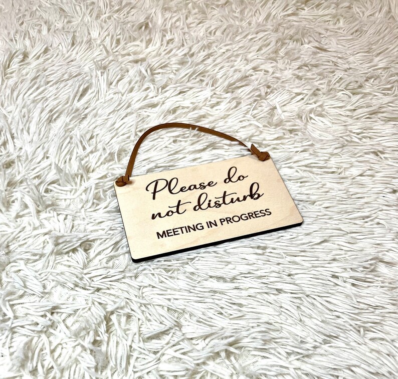 Please Do Not Disturb Door Sign Conference Call Sign Video - Etsy