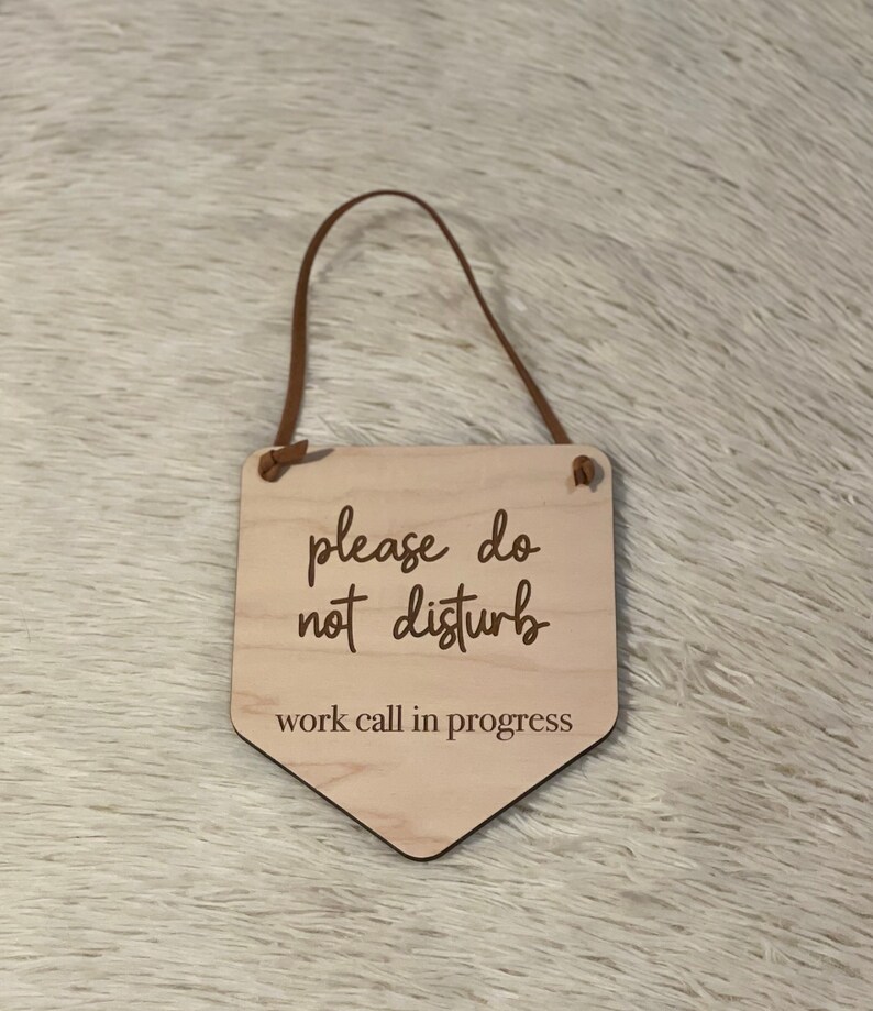 Please Do Not Disturb Door Hanger Sign Conference Call Sign - Etsy