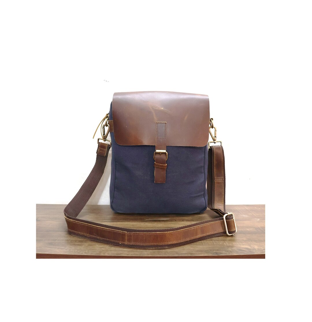 Messenger Bag Men Women Satchel Bag Canvas Travel 13 iPad MacBook Bag ...