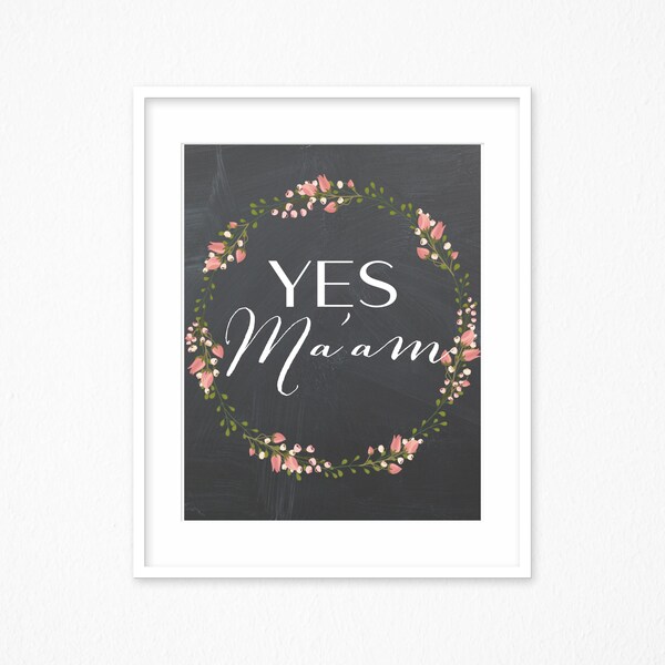 Yes Maam - Etsy