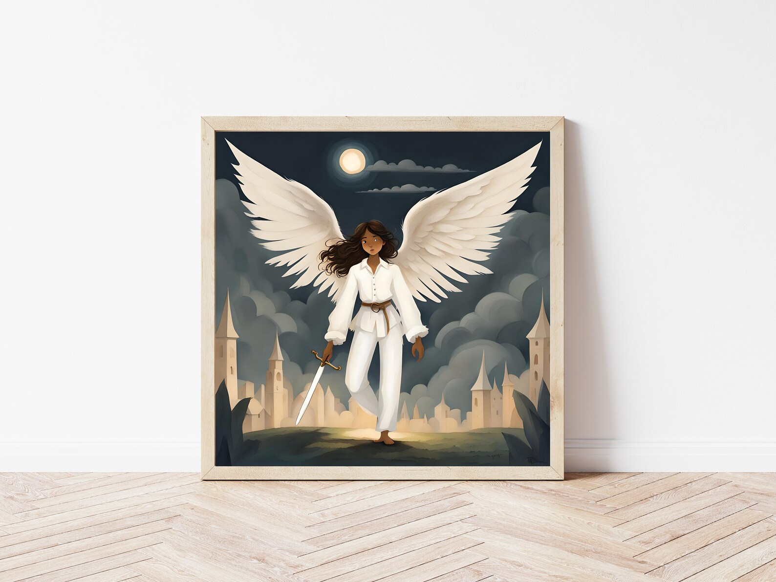 Whimsical Guardian Angel, Story Book Art, Ai-generated High-quality ...
