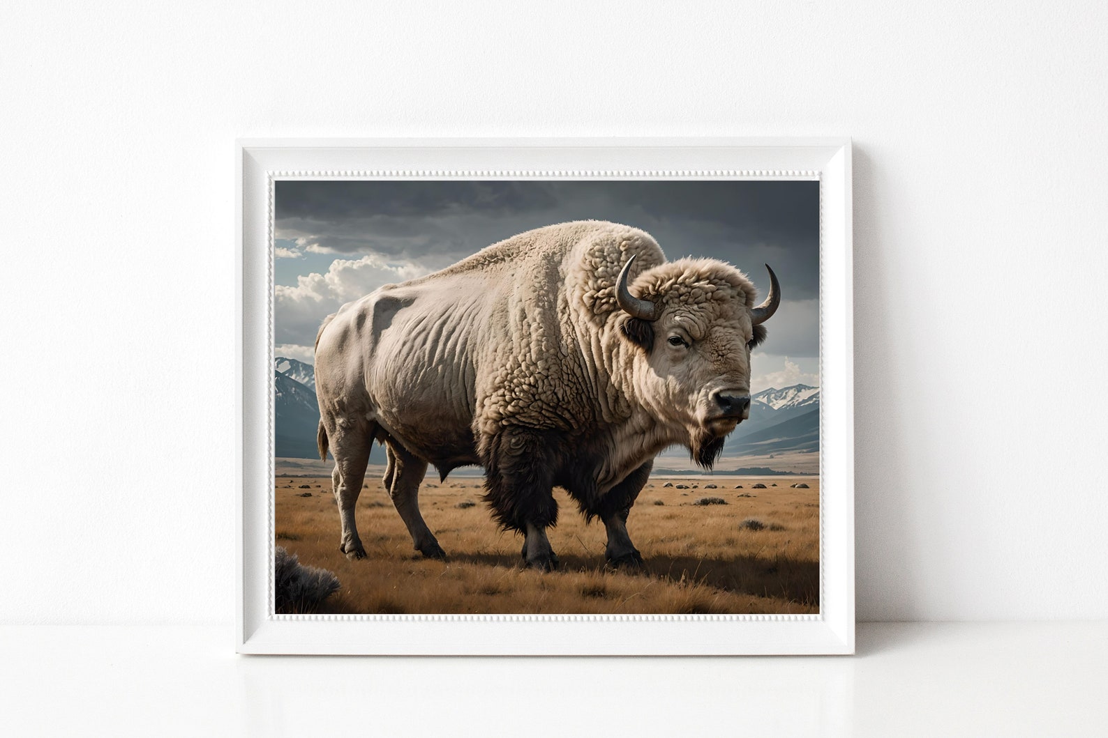 Ghost of the Plains: Montana's Wild White Bison, Western Home Decor ...