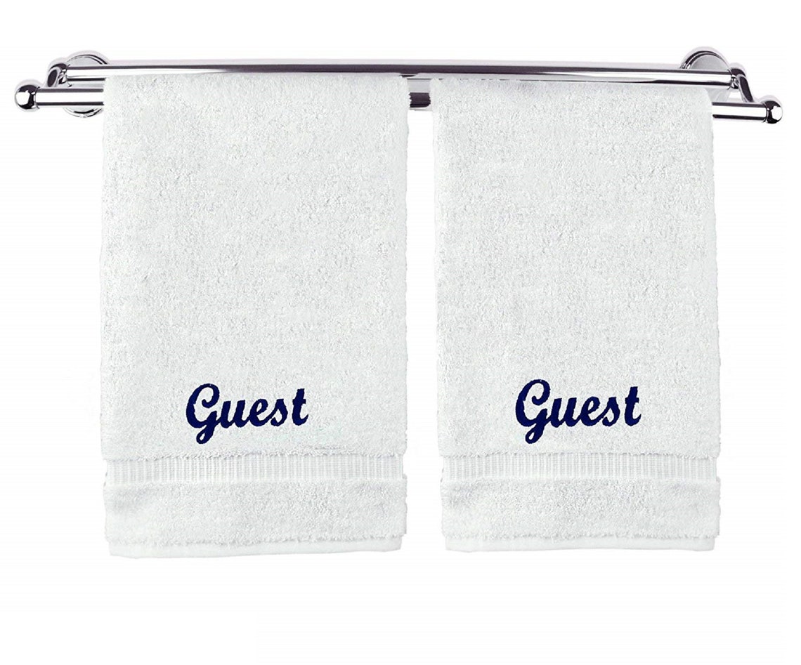 Guest Personalized Embroidered Towel Set Wedding Engagement Honeymoon ...